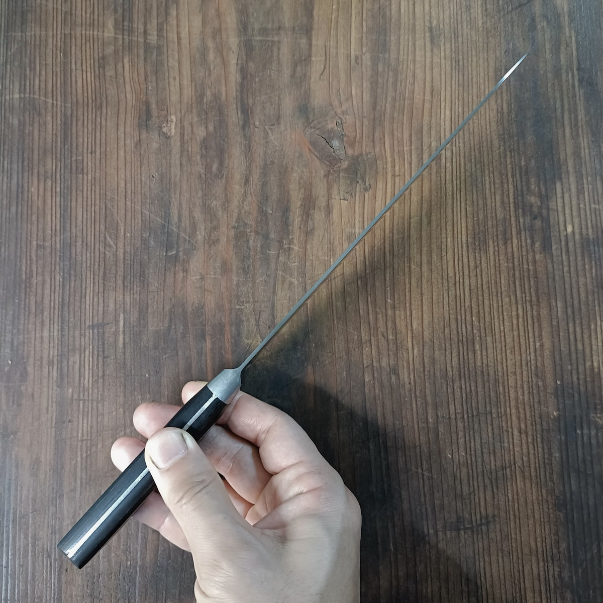 Gyuto full carbon steel 210mm Single bevel – Sanjo Blade